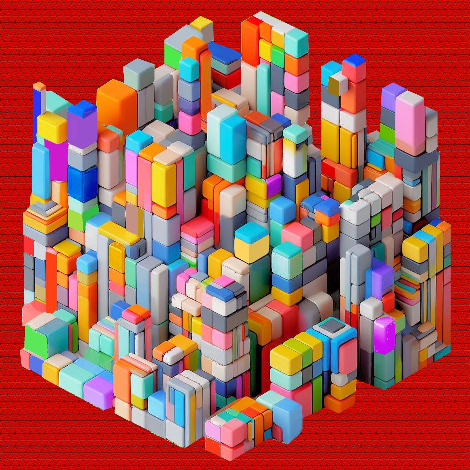 Solve LOTSA BLOCKS jigsaw puzzle online with 100 pieces