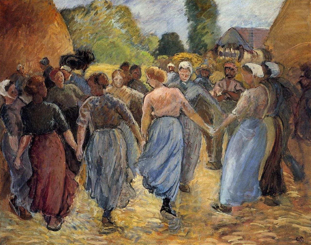Solve Camille Pissarro - (Danish-French, 1830-1903) - The Roundelay ...