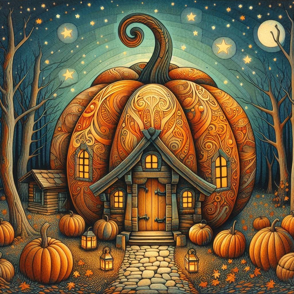 Solve Pumpkin house jigsaw puzzle online with 306 pieces