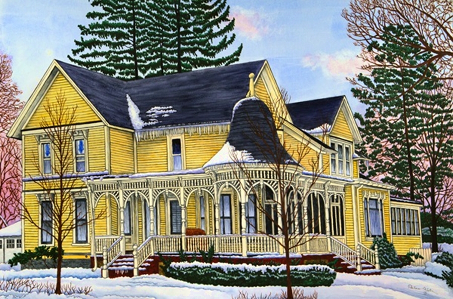 Solve Spindle Porch jigsaw puzzle online with 150 pieces