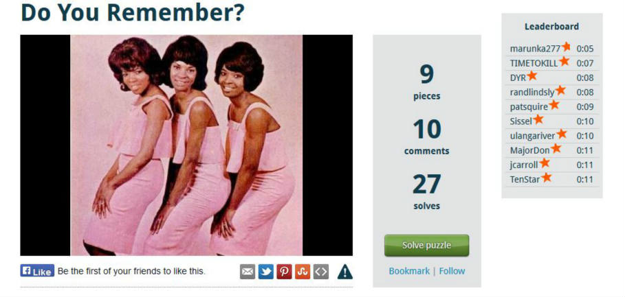 Solve 10* - Miss Martha Reeves & The Vandellas jigsaw puzzle online ...