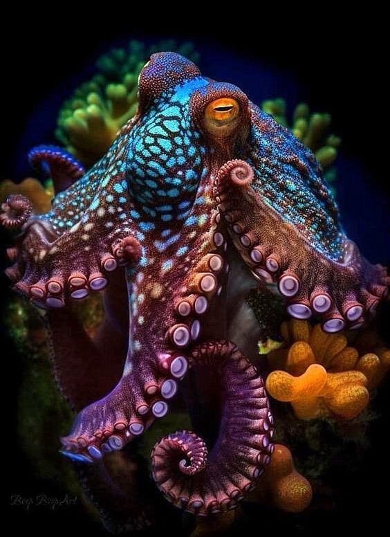 Solve Octopus jigsaw puzzle online with 63 pieces
