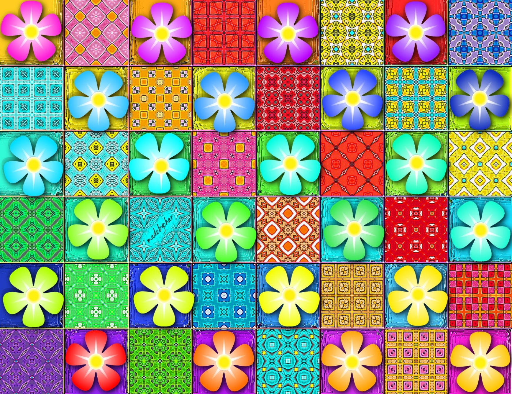 Solve A shower of flowers... jigsaw puzzle online with 252 pieces