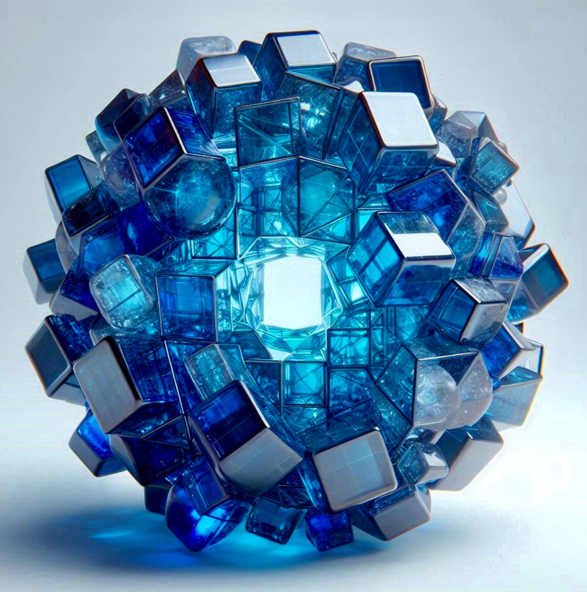Solve Cubic Sphere jigsaw puzzle online with 100 pieces