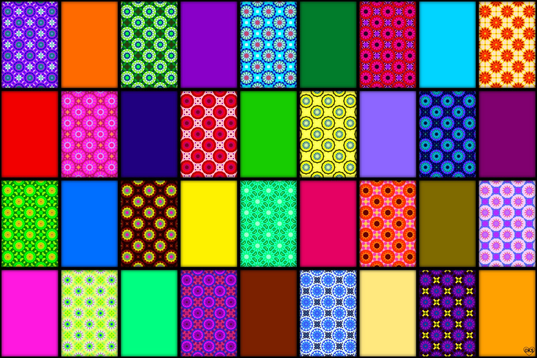 Solve Patterns and Plains!! ~ M jigsaw puzzle online with 96 pieces