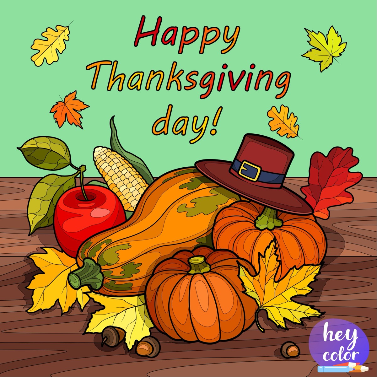 Solve Happy Thanksgiving! jigsaw puzzle online with 225 pieces