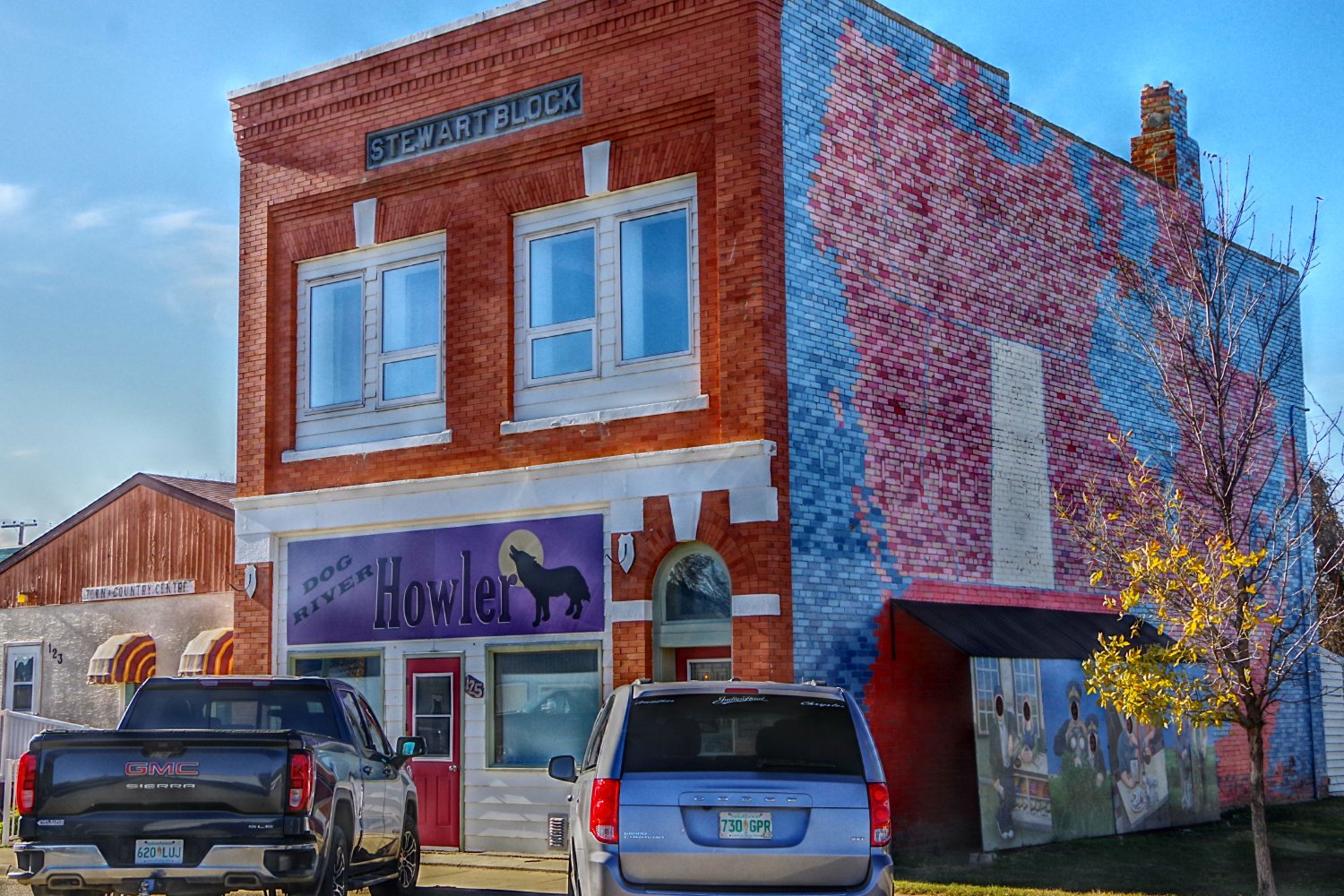 Solve Dog River Howler jigsaw puzzle online with 12 pieces