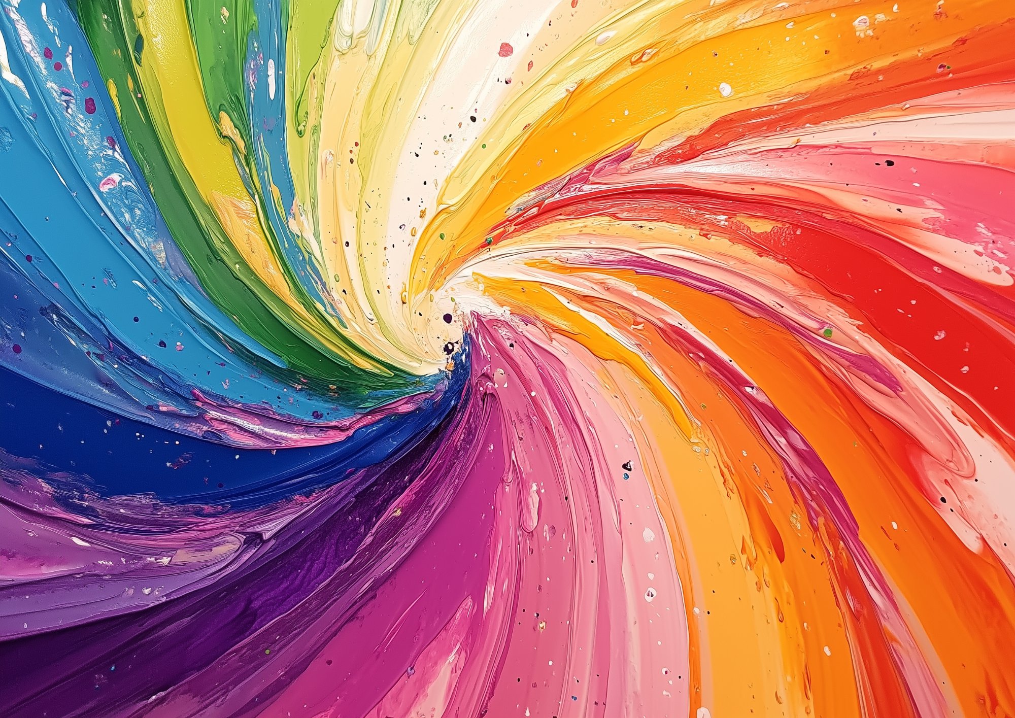 Solve Rainbow Swirl jigsaw puzzle online with 600 pieces