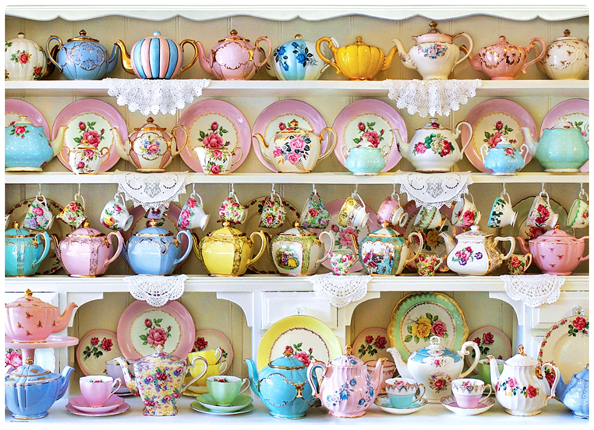 Solve THEME 2 of 3: A Beautiful Collection of China Tea Pots and Tea ...