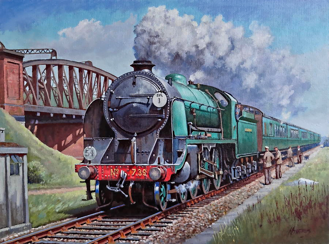 Solve Sr King Arthur Class. Painting by Mike Jeffries jigsaw puzzle ...