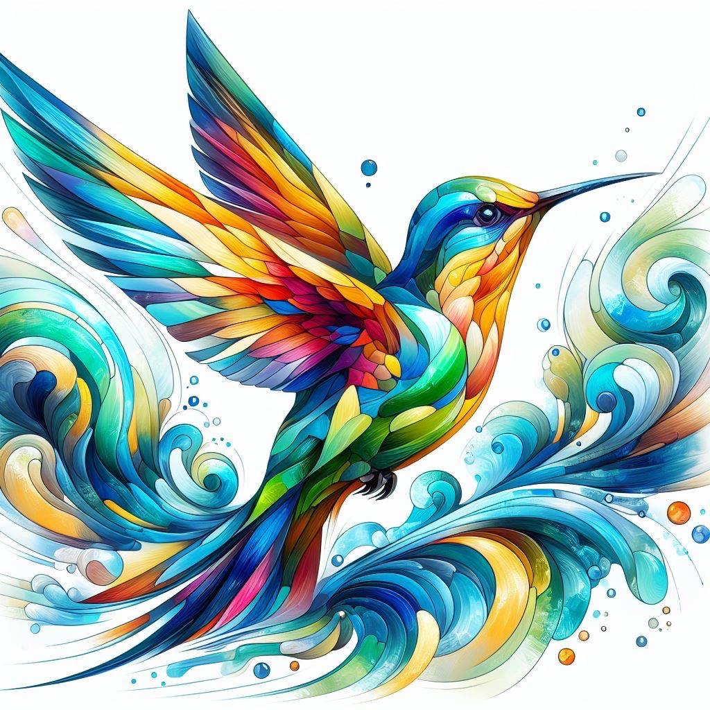 Solve Swirly birdy jigsaw puzzle online with 81 pieces