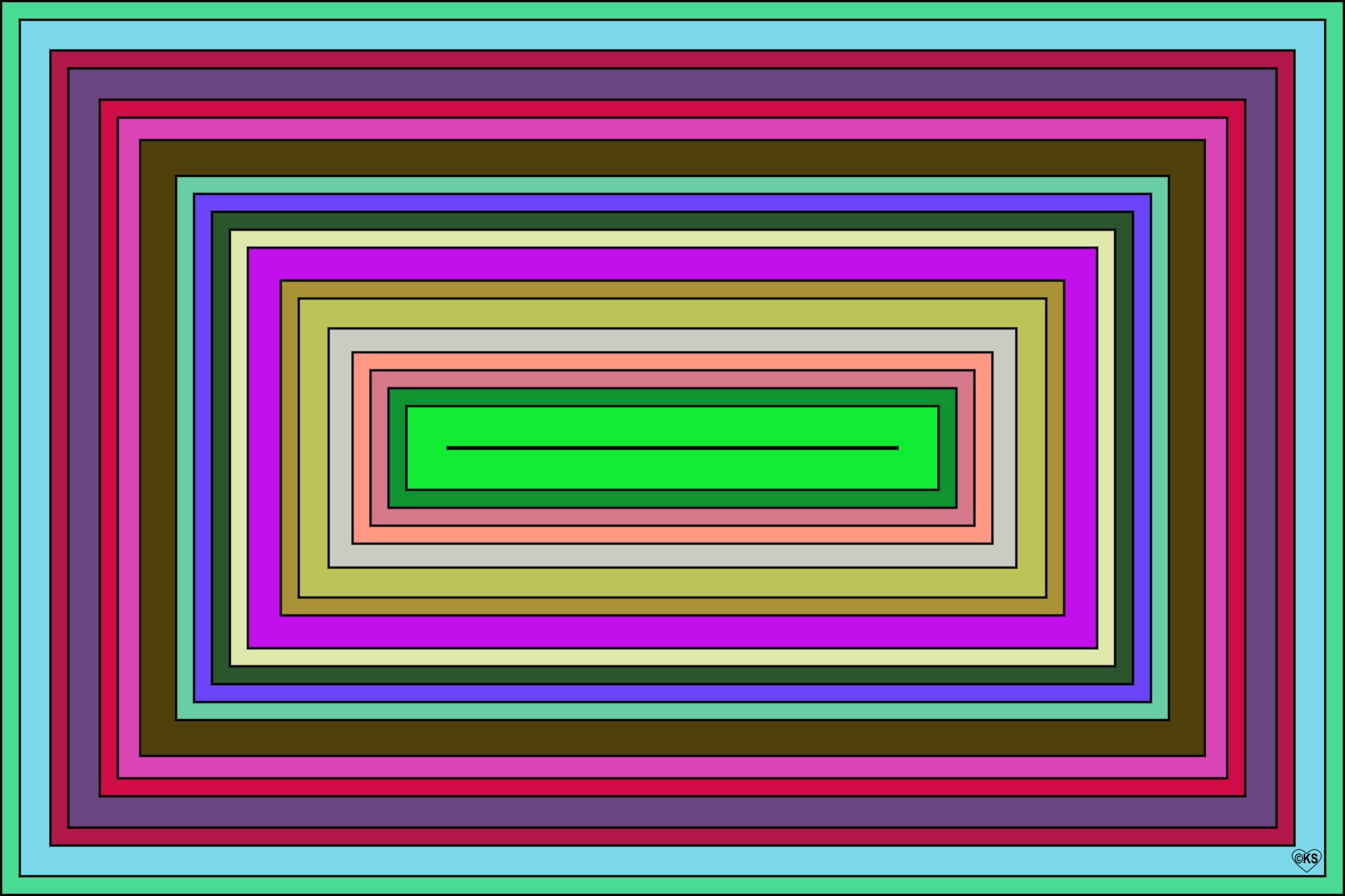 Solve Concentric Rectangles!! ~ H jigsaw puzzle online with 600 pieces