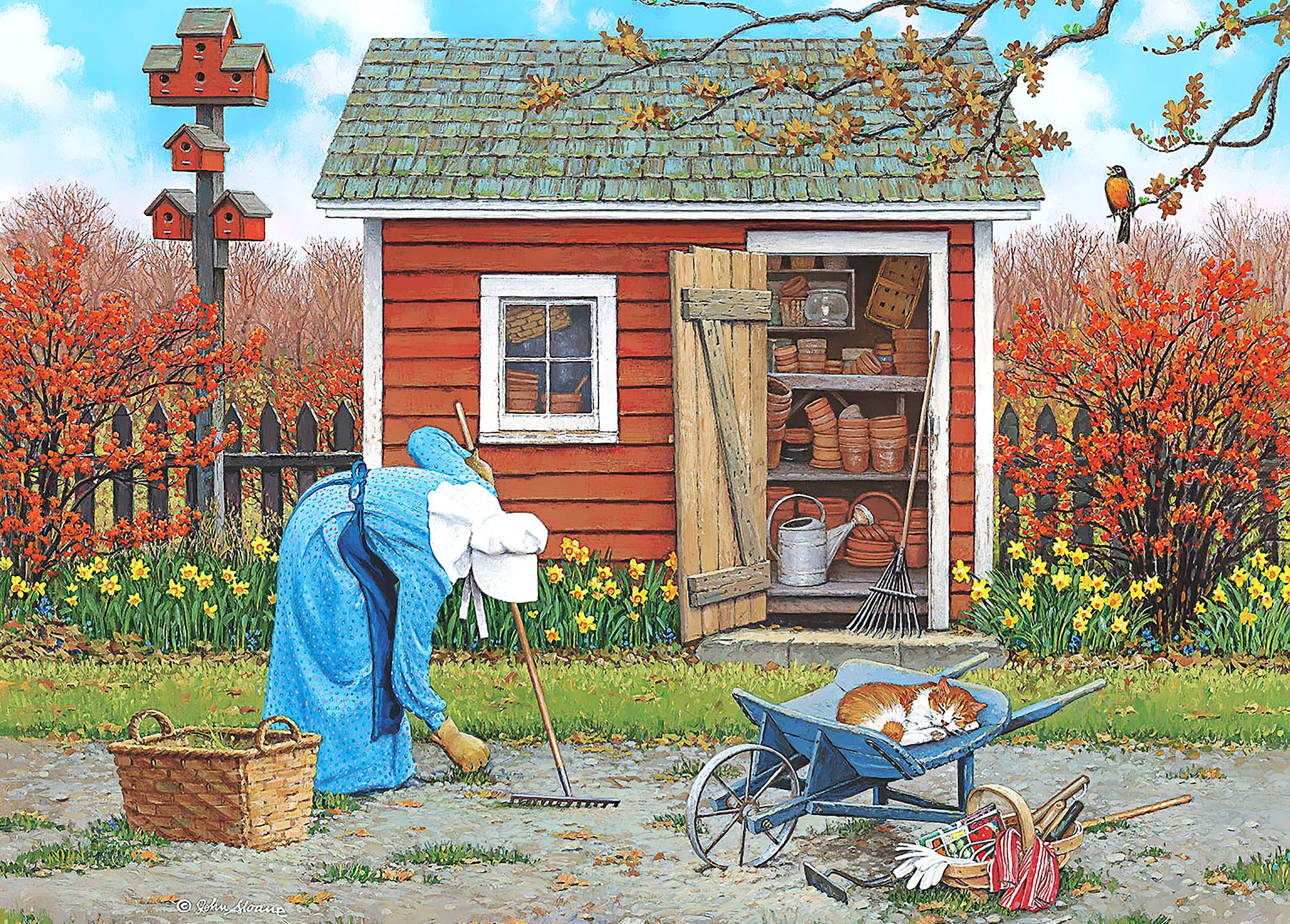 Solve Early to Work jigsaw puzzle online with 315 pieces