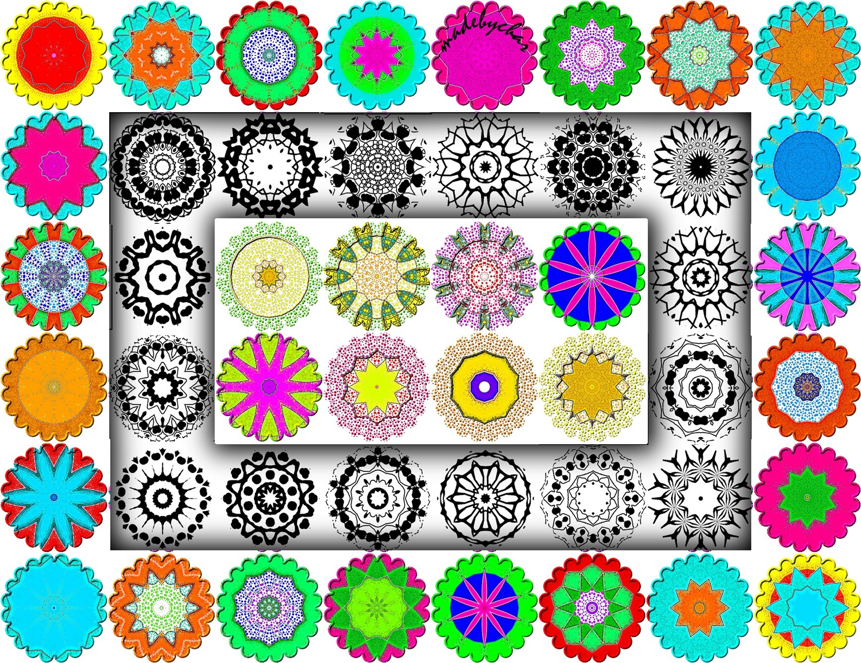 Solve Kaleidos- Plain and Fancy... jigsaw puzzle online with 450 pieces