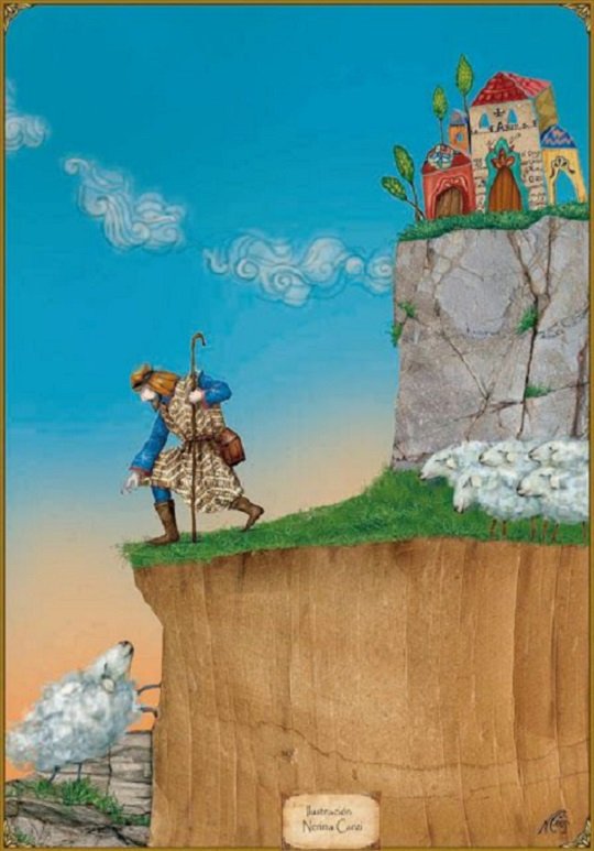 Solve The Lost Sheep jigsaw puzzle online with 48 pieces