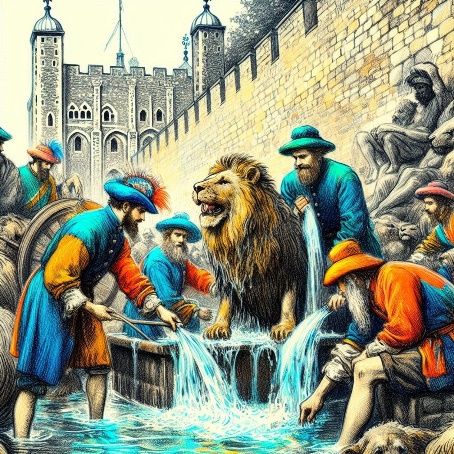 Solve April Fools - Washing of the Lions (resizable 9 to 600 pieces ...