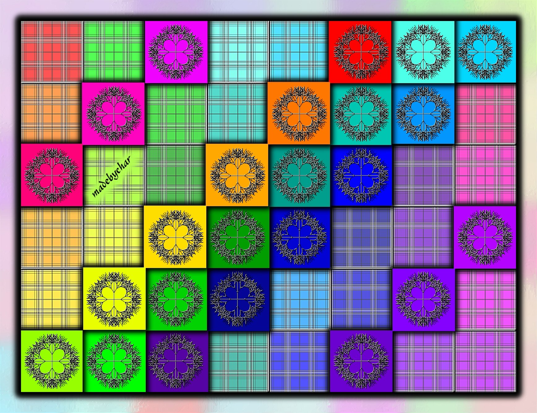 Solve Snow covered wreaths with matching plaids... jigsaw puzzle online with 192 pieces