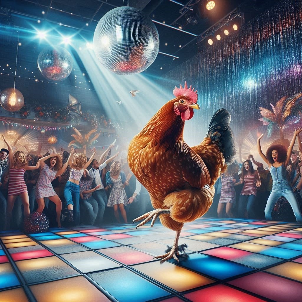Solve Chicken Dancer jigsaw puzzle online with 144 pieces