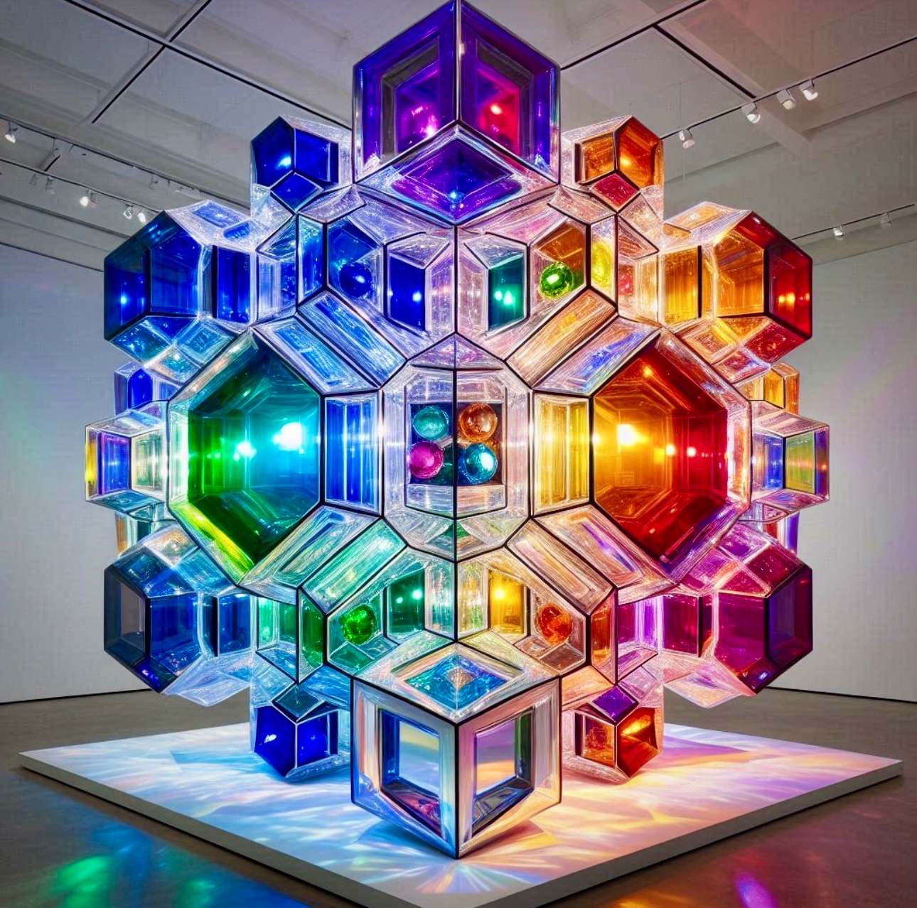 Solve Polygon Prism jigsaw puzzle online with 49 pieces