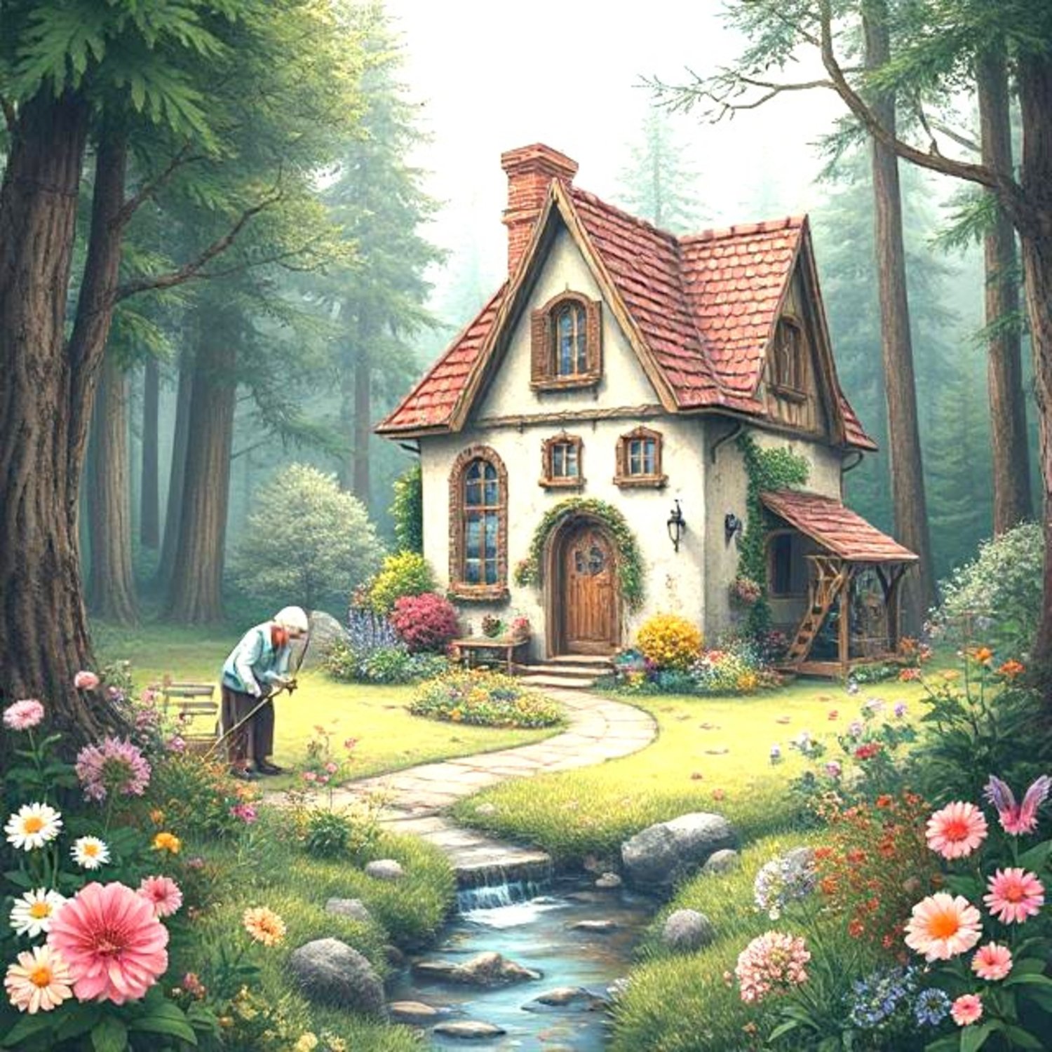 Solve Enjoying the peace jigsaw puzzle online with 256 pieces