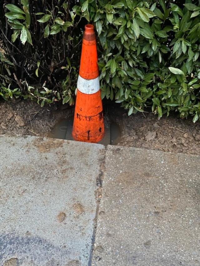 Solve Orange cone (a) jigsaw puzzle online with 20 pieces