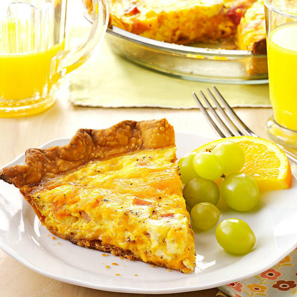Solve Ham and Cheese Quiche jigsaw puzzle online with 100 pieces