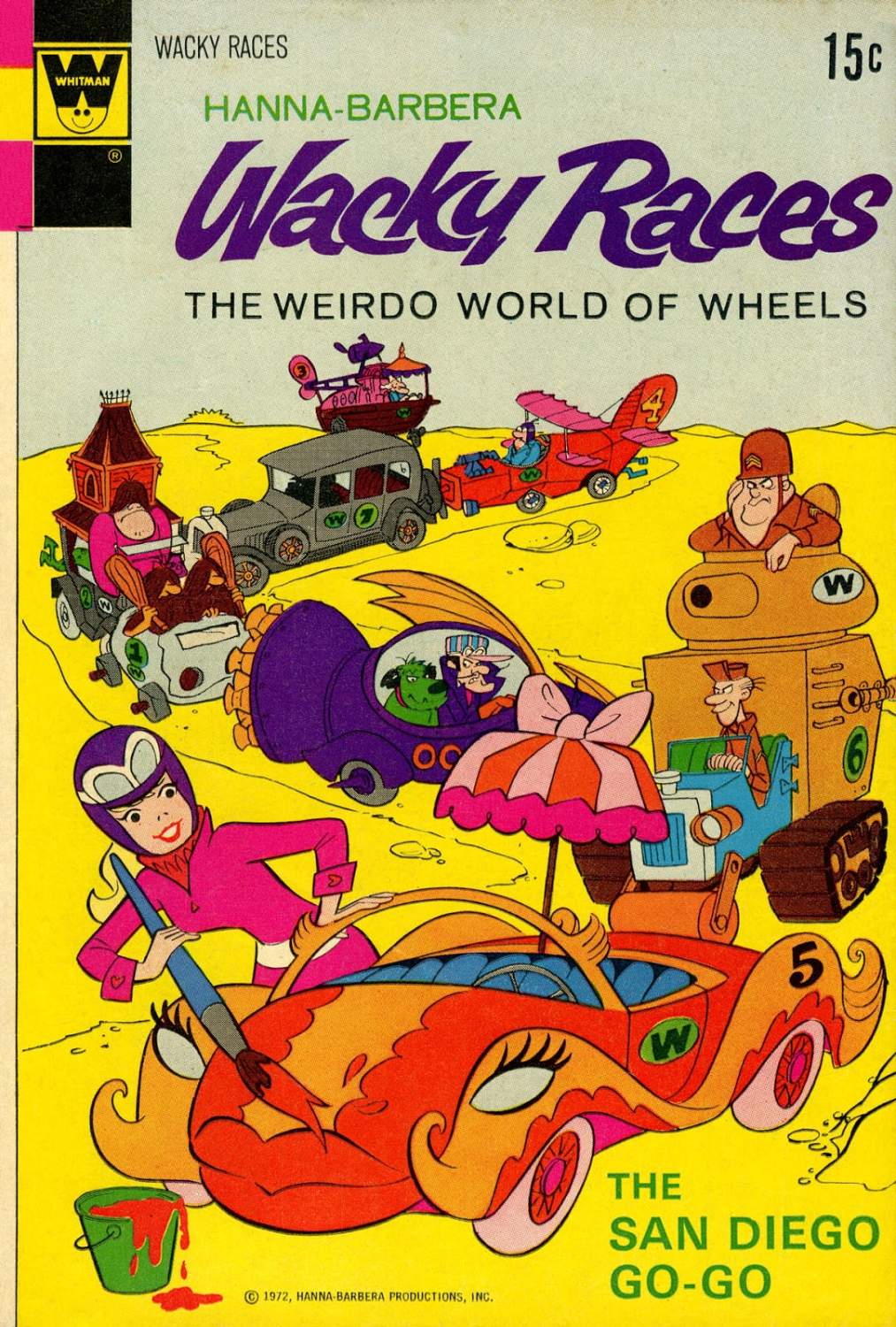 Solve Hanna-Barbera's Wacky Races jigsaw puzzle online with 126 pieces