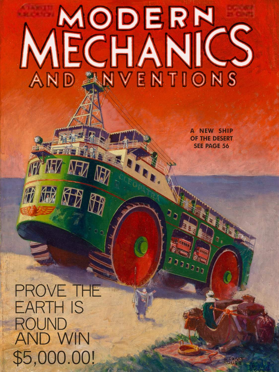 Solve ModernMechanics and Inventions, Oct 1931, cover by Stewart Harry ...