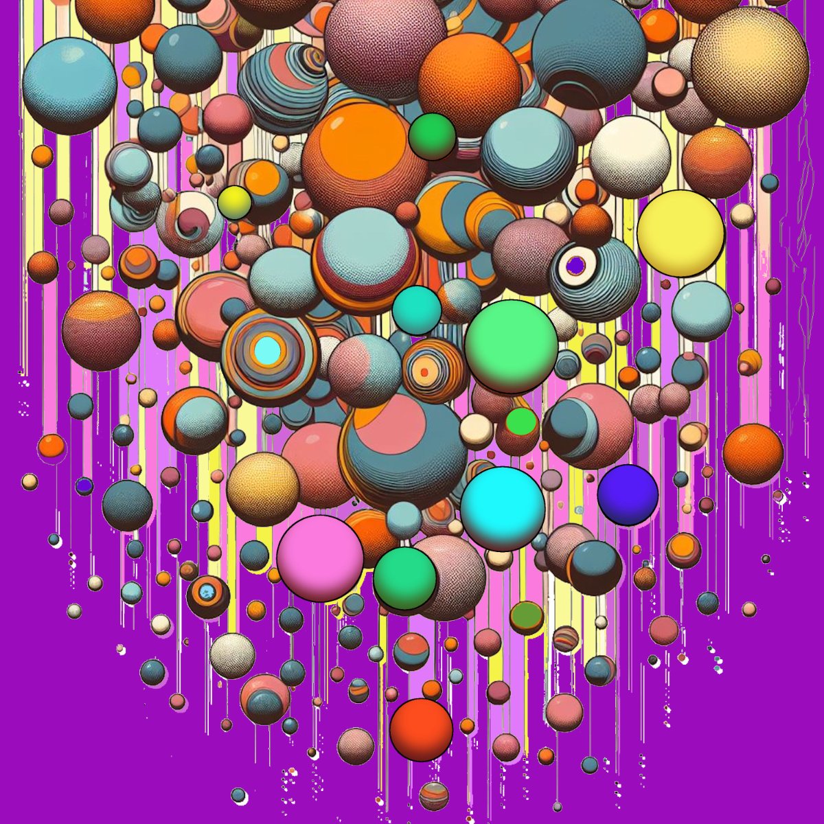 Solve FALLING DOTS 2 jigsaw puzzle online with 36 pieces