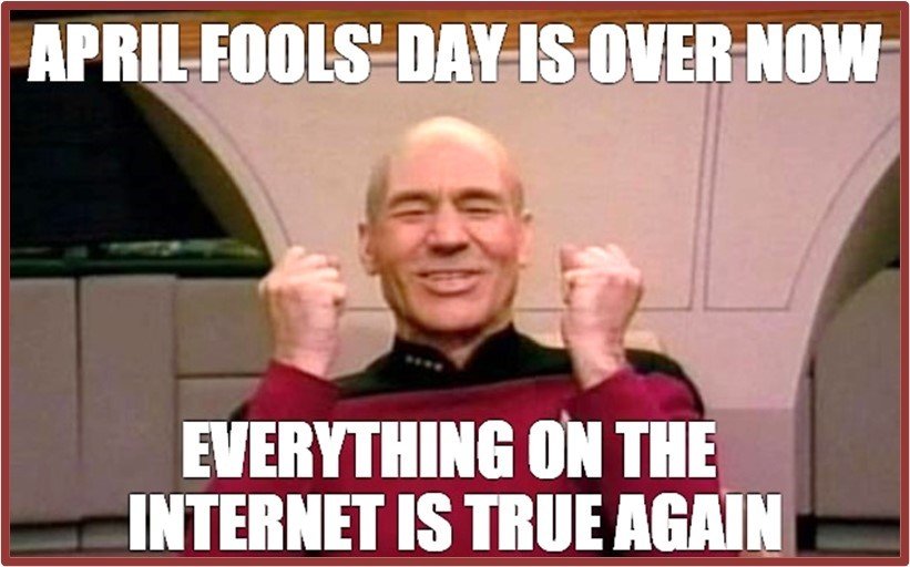 Solve April Fool's Day Is Almost Over. We're Having A Major Shortage Of ...