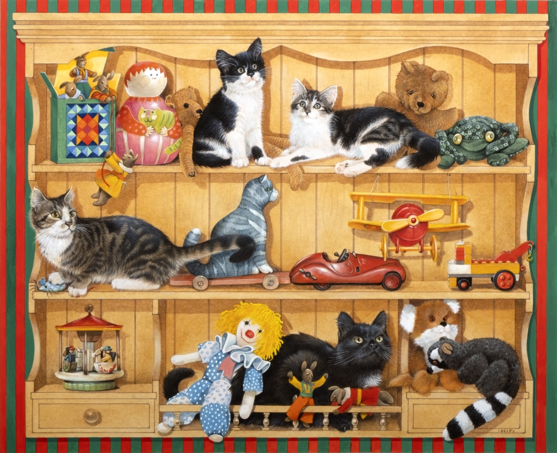 Solve Toy Cupboard jigsaw puzzle online with 80 pieces