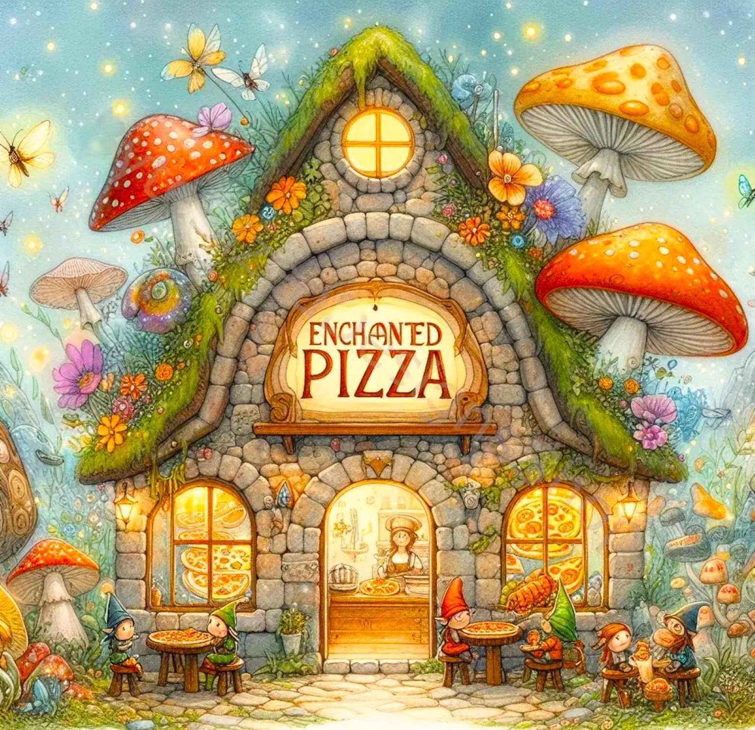 Jigsaw Puzzle | 81 pieces | Enchanted Pizza | Jigidi