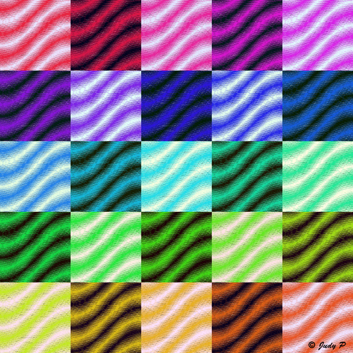 Jigsaw Puzzle | 400 pieces | Wavy 5 X 5 (XL) | Jigidi