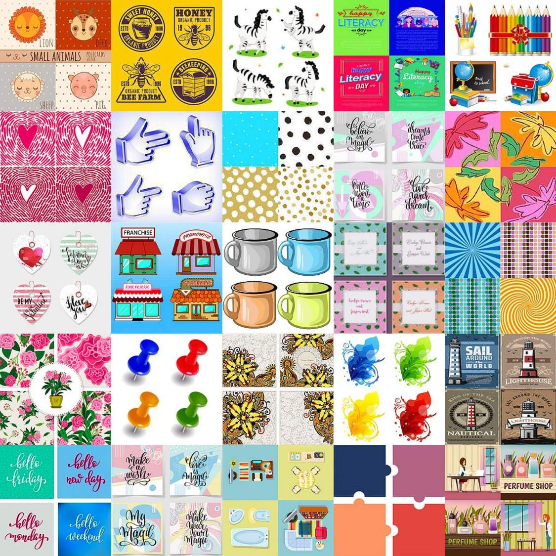 Solve Fours - 7 534a jigsaw puzzle online with 49 pieces