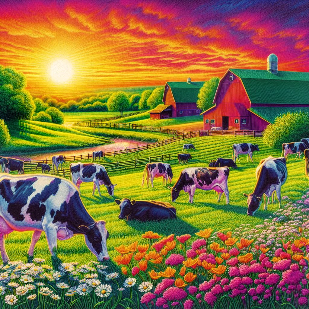 Solve dairy farm at springtime in Wisconsin jigsaw puzzle online with ...
