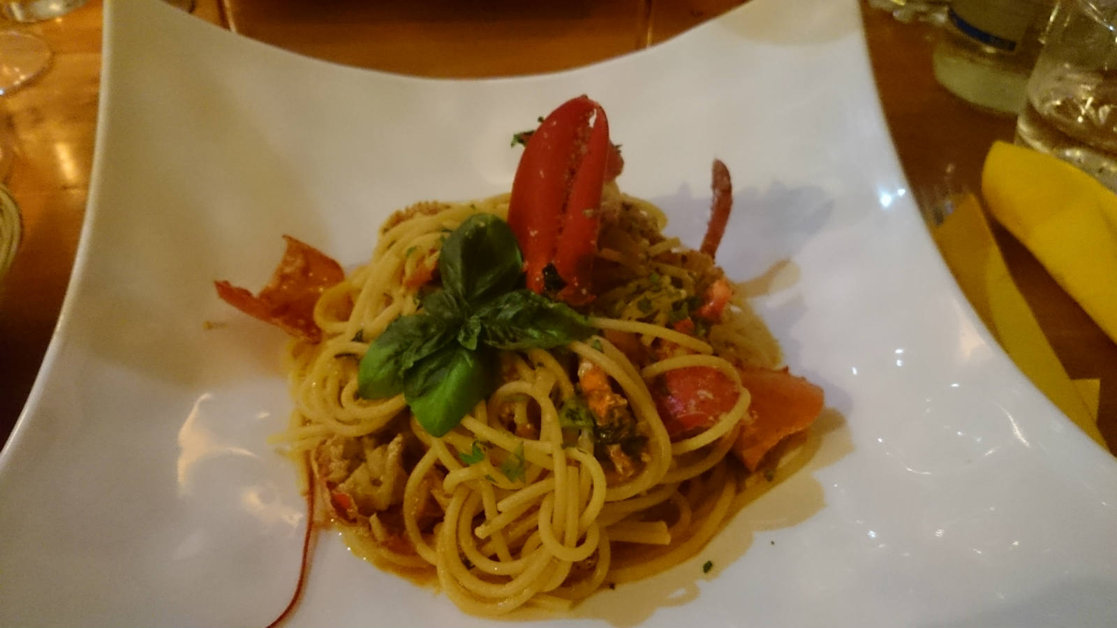 Solve Lobster pasta - Osteria (Malta) jigsaw puzzle online with 209 pieces