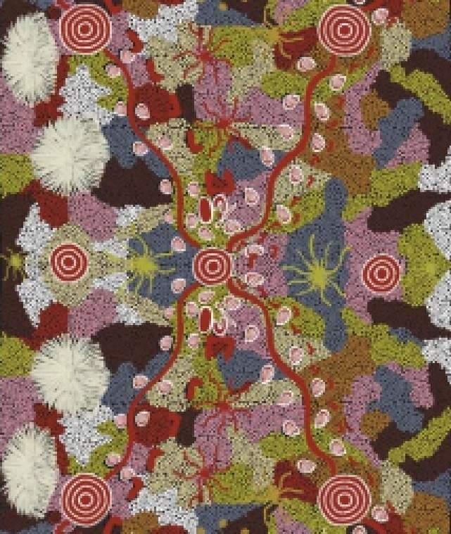 Solve Australian Aboriginal Art jigsaw puzzle online with 132 pieces