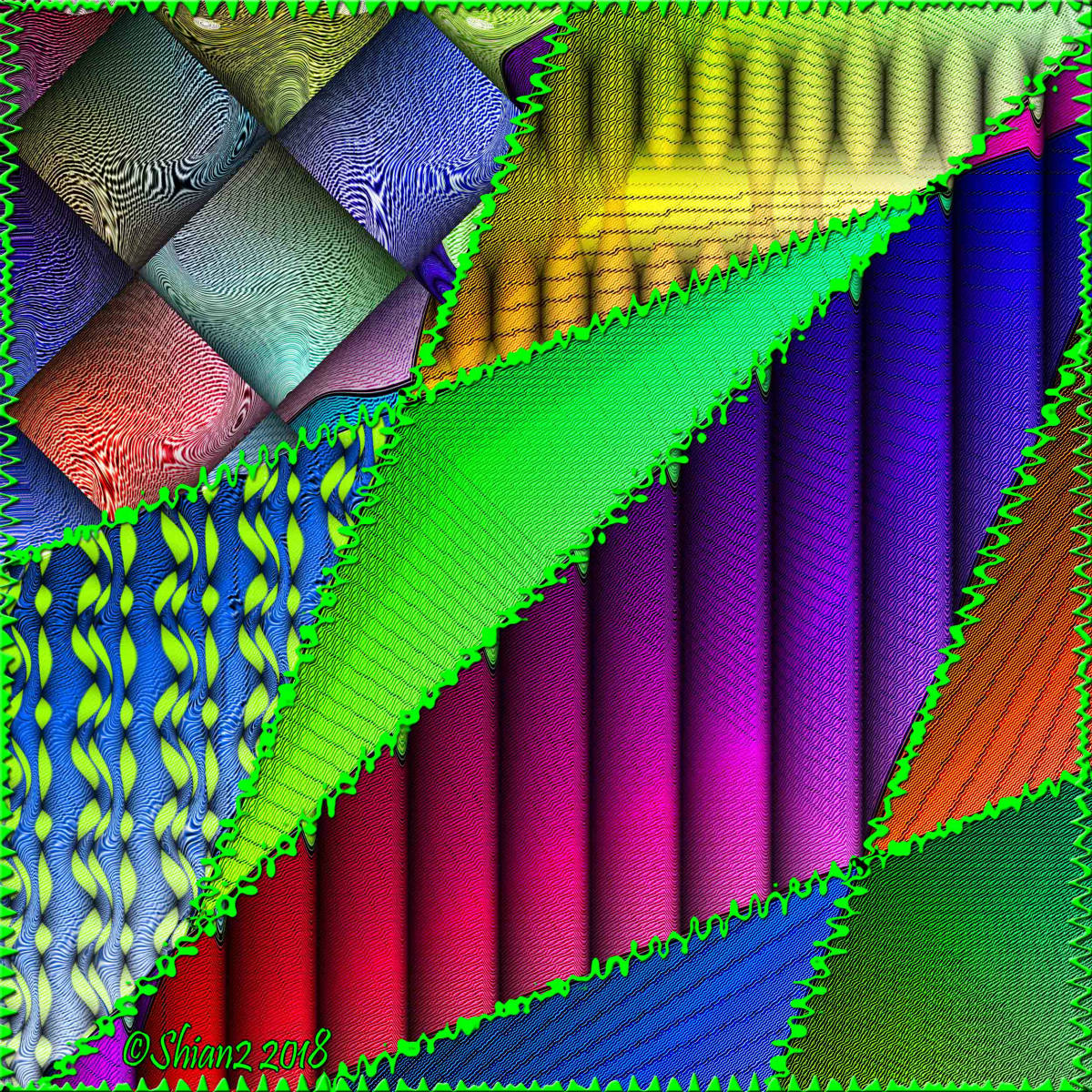 Solve Crazy Shapes And Patterns jigsaw puzzle online with 225 pieces