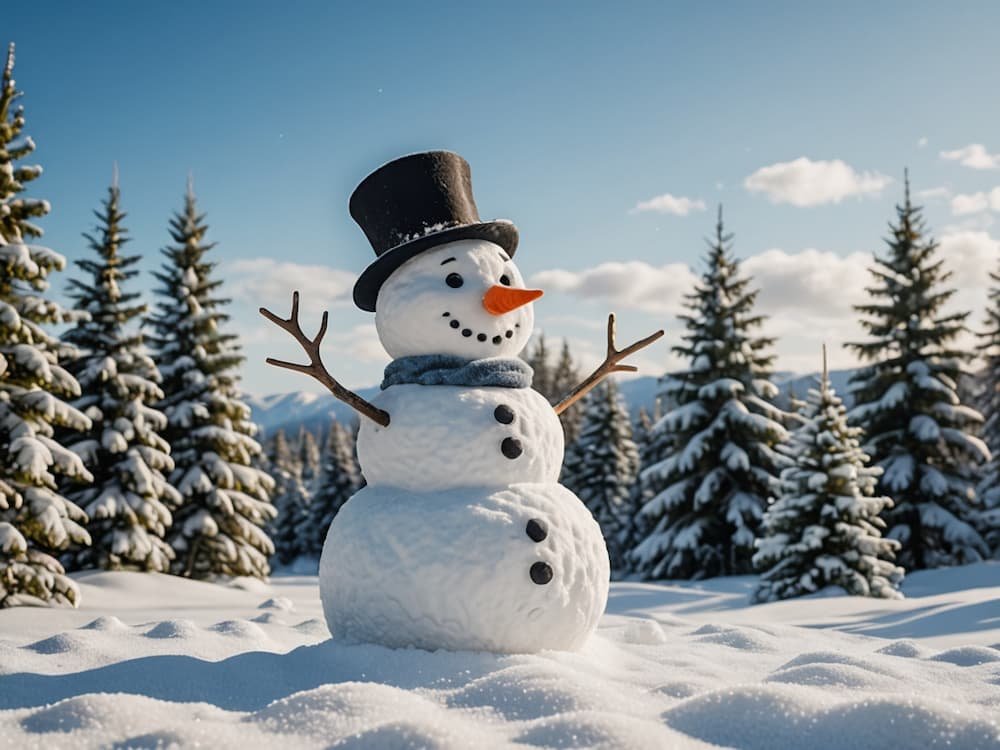 Solve Snowman jigsaw puzzle online with 12 pieces