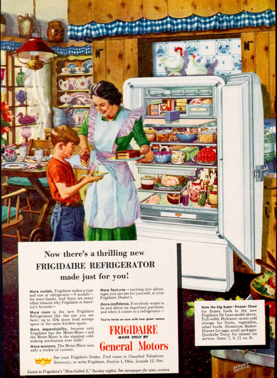 Solve Knotty Pine Kitchen & Fridge jigsaw puzzle online with 336 pieces