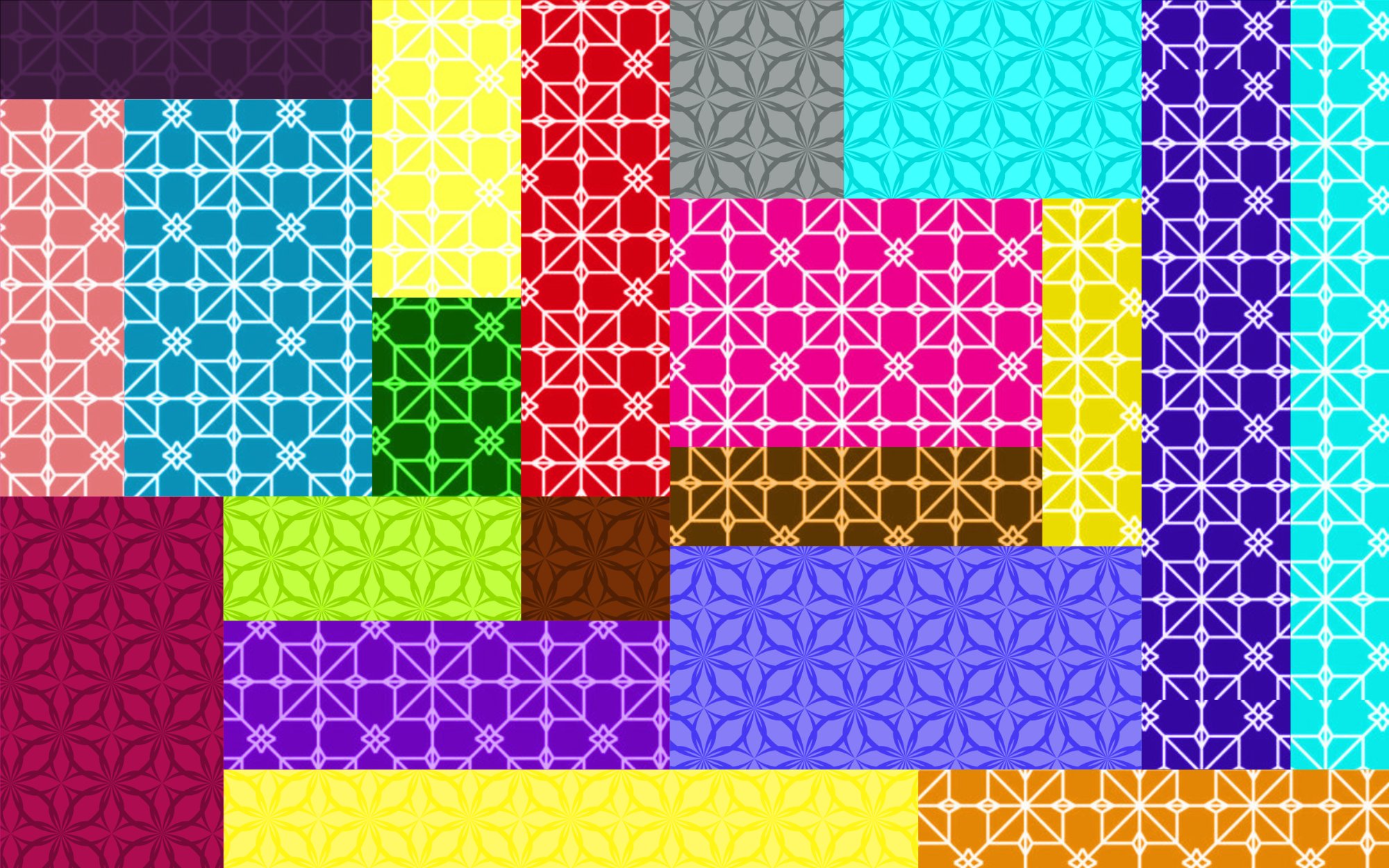 Solve Pattern Mix jigsaw puzzle online with 600 pieces