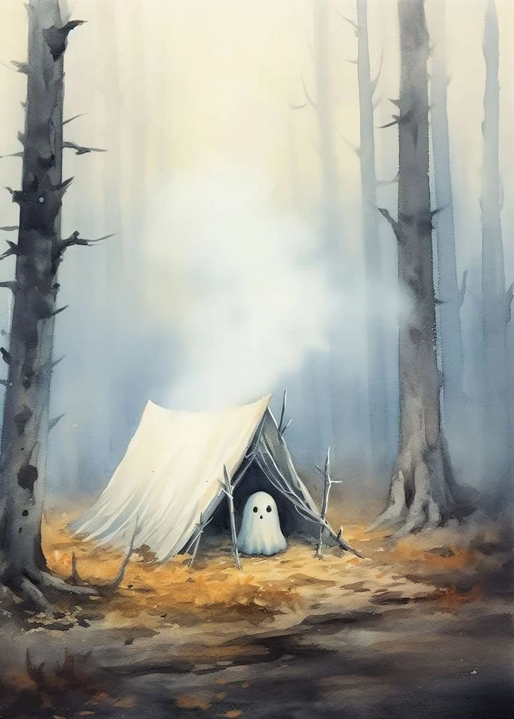 Jigsaw Puzzle | Ghost Camping by Sero Hatu | 35 pieces | Jigidi