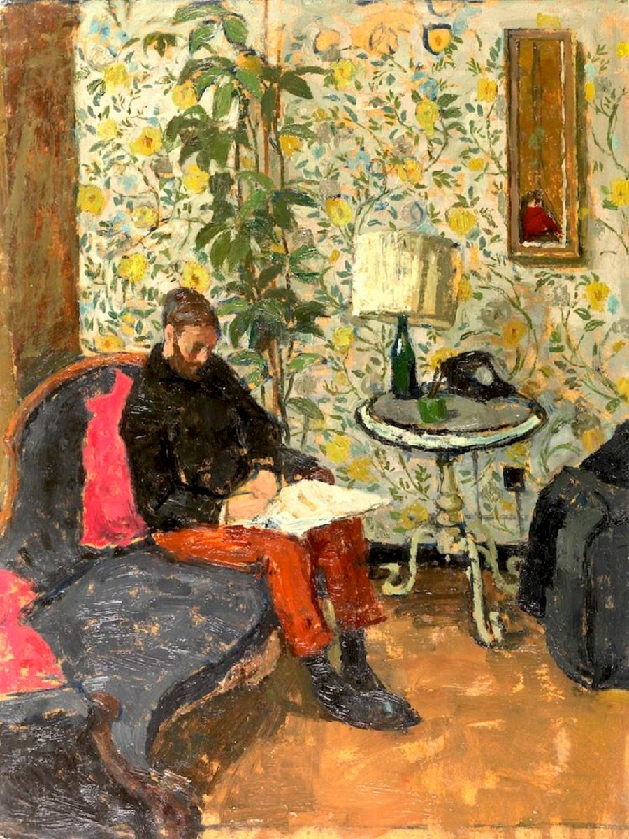 Solve Interior Figure by Lionel Bulmer jigsaw puzzle online with 221 pieces