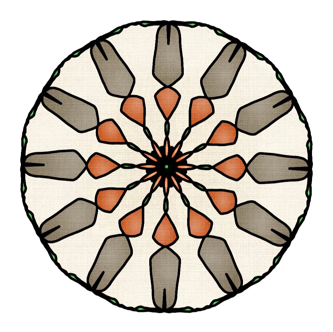 Solve Mandala 184 jigsaw puzzle online with 64 pieces
