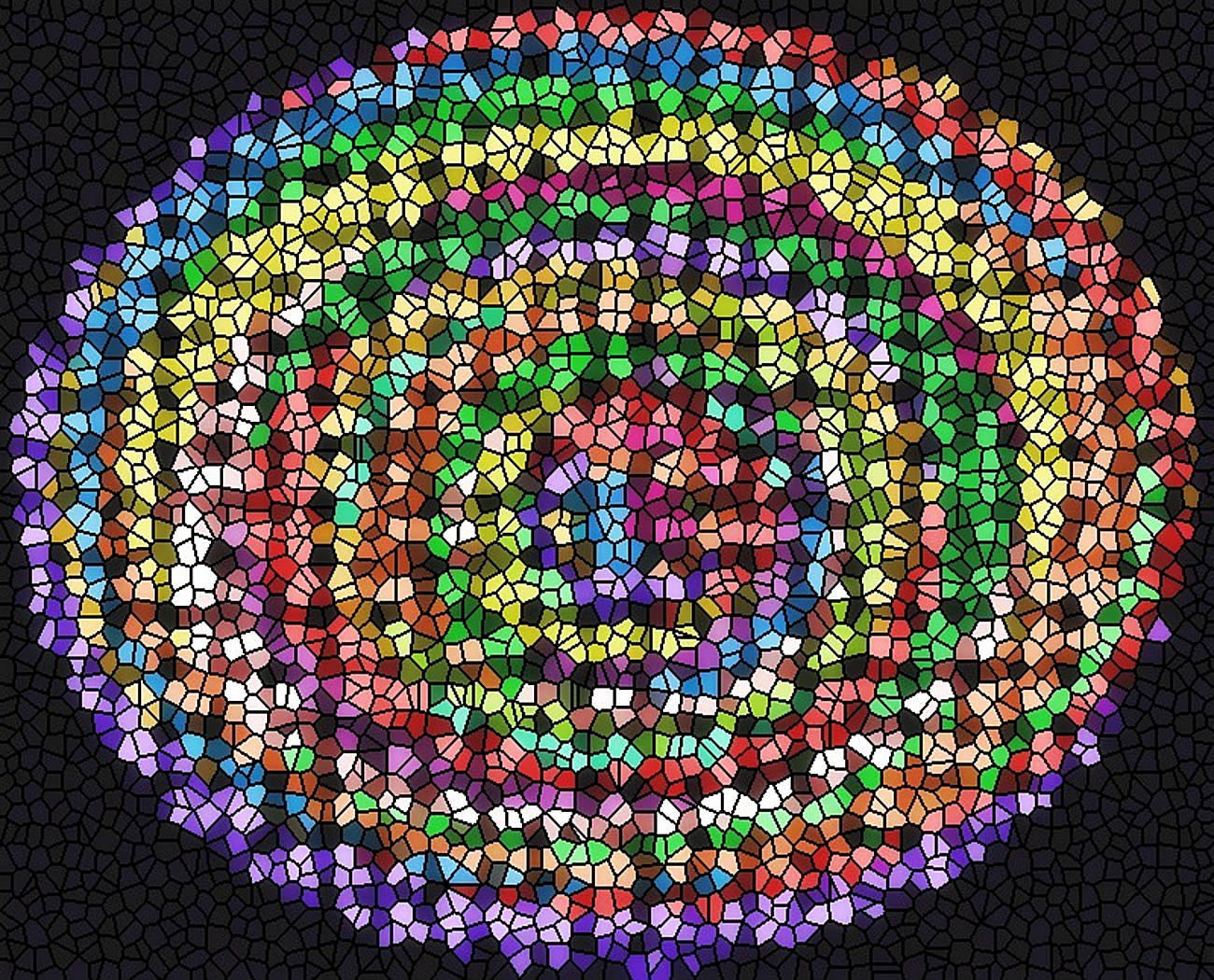 Solve Stained Glass Swirl (Medium)--It's Brighter Than It Looks! jigsaw ...