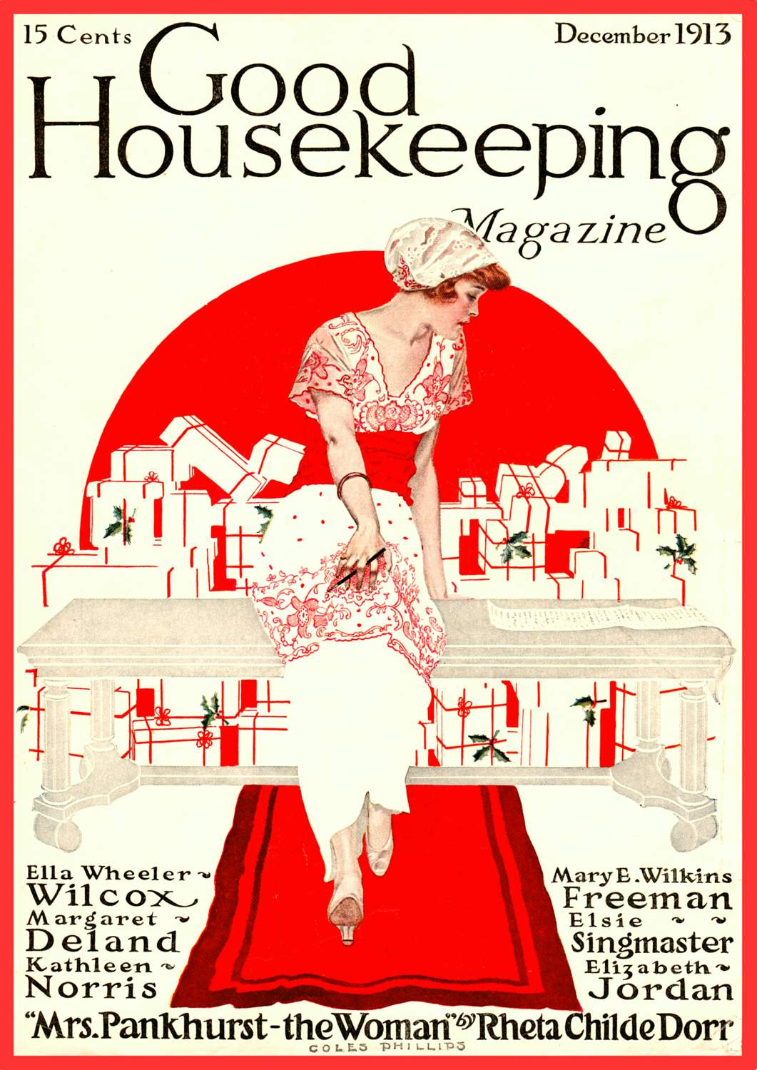 Solve Good Housekeeping Magazine, Dec 1913, cover by Coles Phillips ...