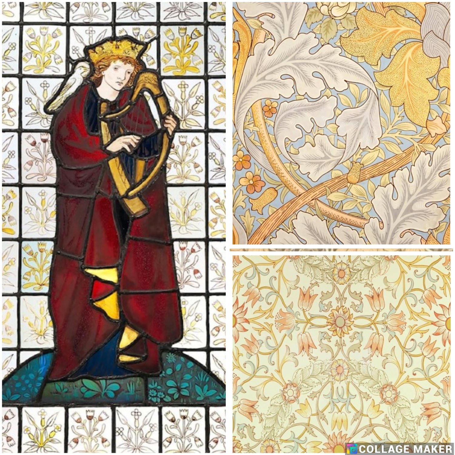 Solve King David the poet by Edward Burne-Jones with Wm Morris prints ...
