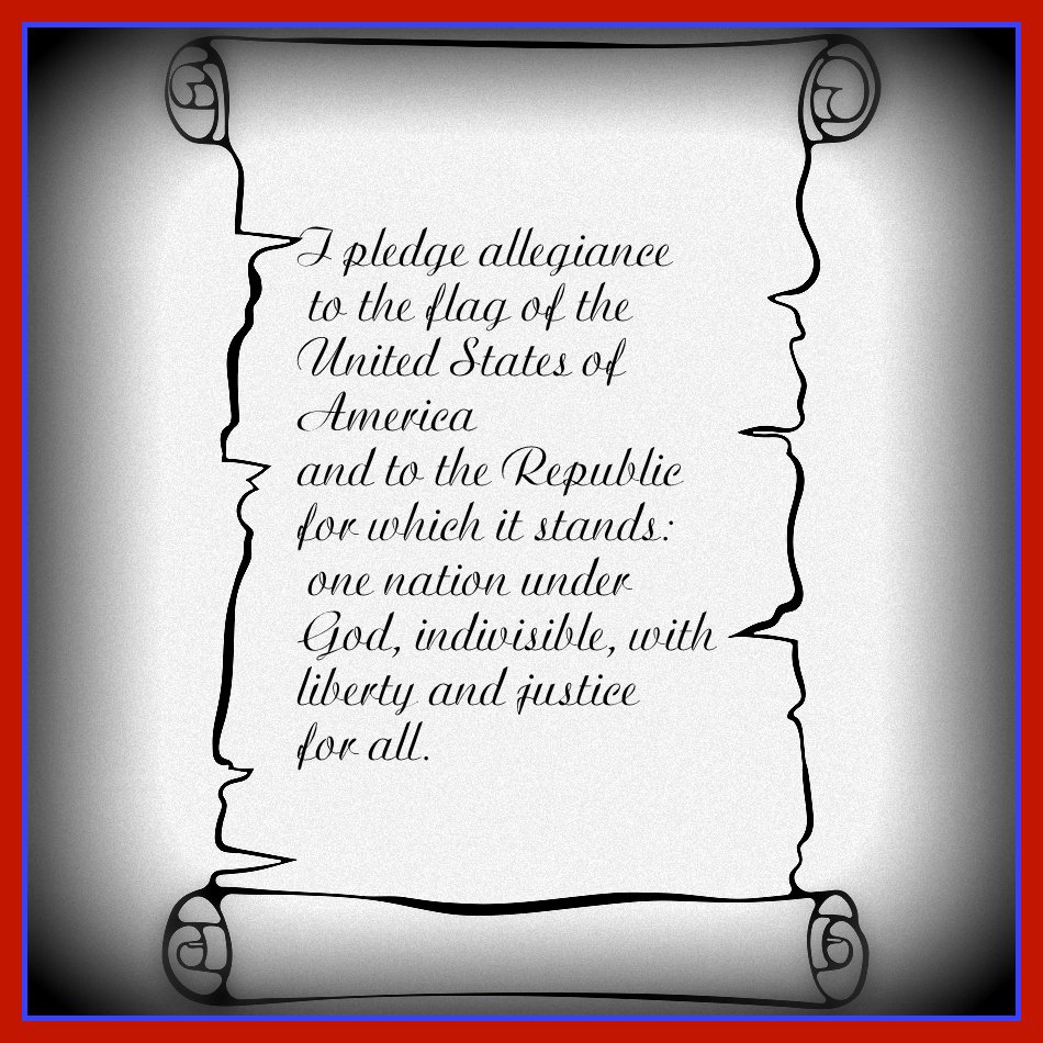 Solve Pledge of allegiance scroll jigsaw puzzle online with 169 pieces