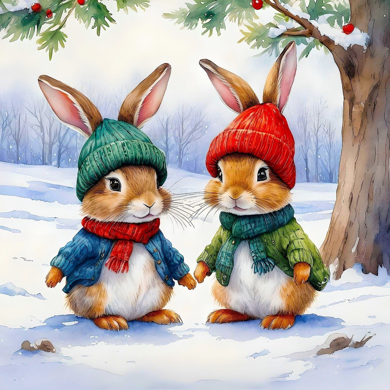 Solve Colorful Bunnies, resizable 9 to 483 pieces jigsaw puzzle online ...