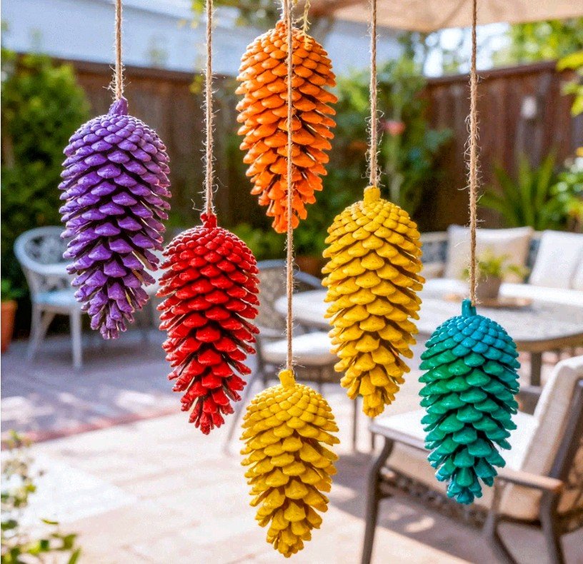 Solve Colorful cones jigsaw puzzle online with 100 pieces